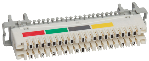 LSA-Plus 2 Anschlussleiste 10DA mit Farbcode (AUSLAUFARTIKEL)